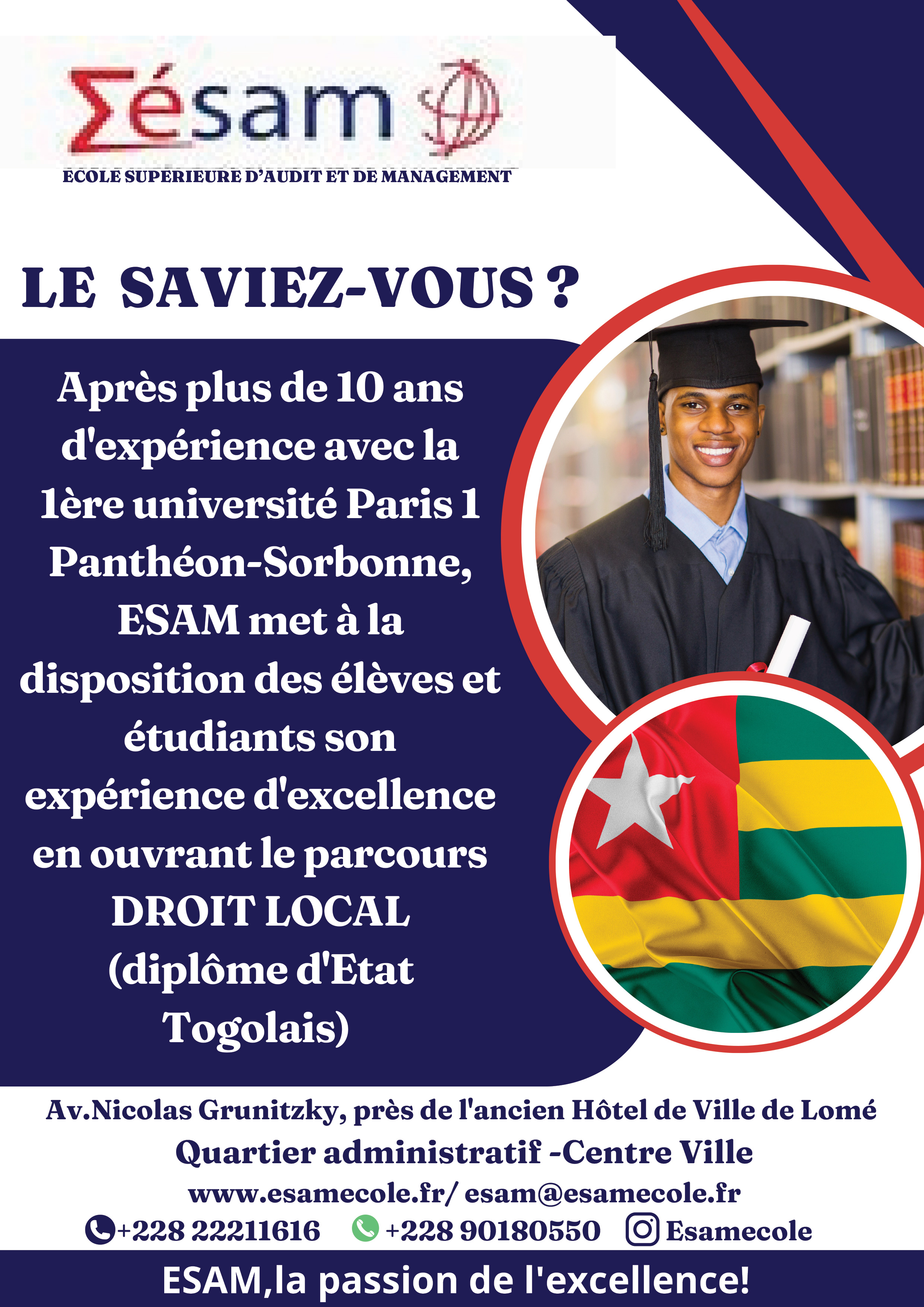 ESAM, Ecole Supérieure d'Audit et de Management